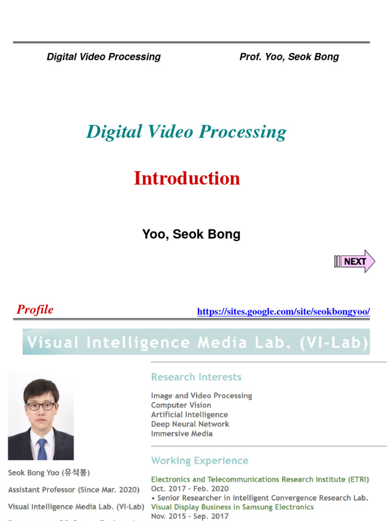 LectureNote DVP 01 | PDF | Computer Vision | Imaging
