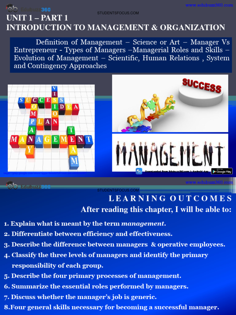 MG8591 Principles of Management Notes 1 | PDF