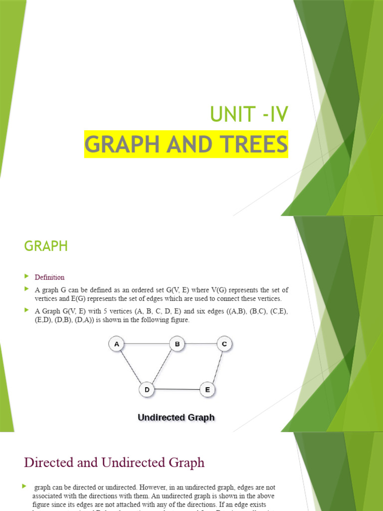 Unit - 4 Graph and Trees | PDF