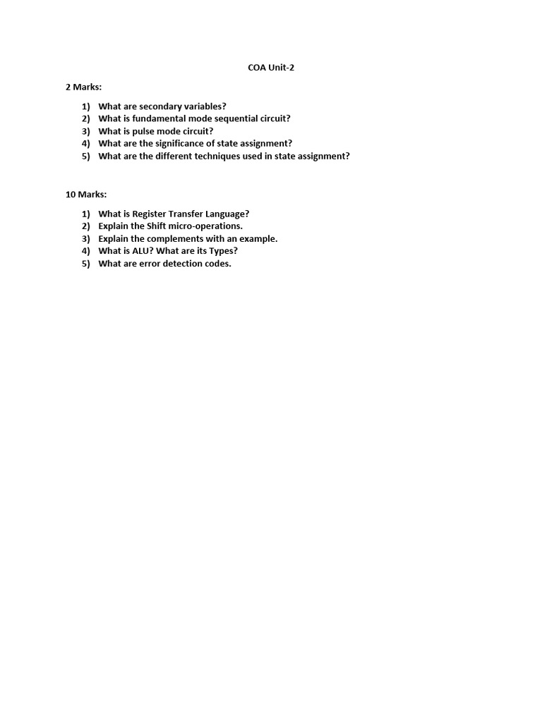 COA Assignment 2 | PDF