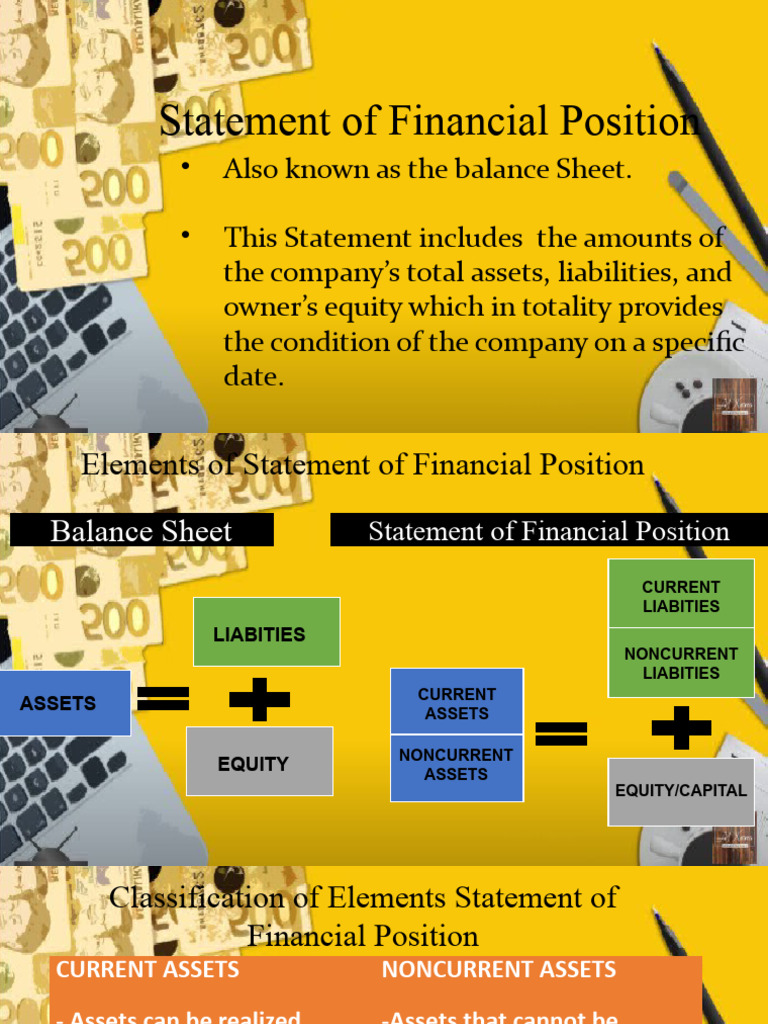 Statement of Financial Position | PDF | Balance Sheet | Equity (Finance)