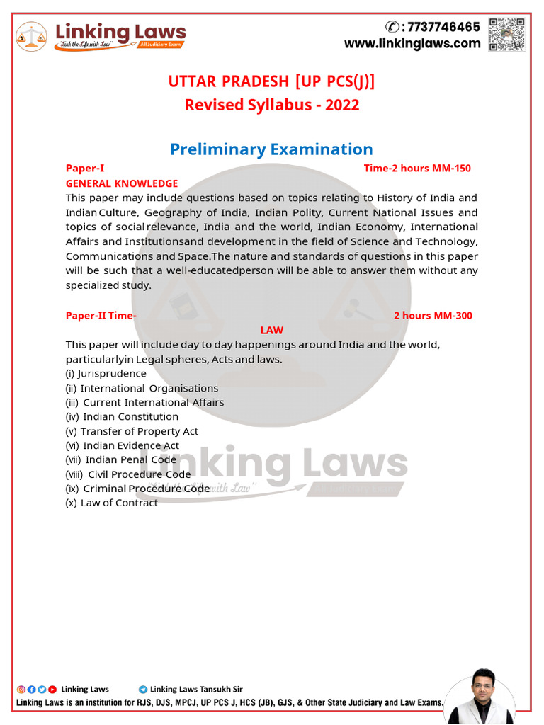 Up PCSJ Revise Syllabus 488 | PDF | Justice | Crime & Violence