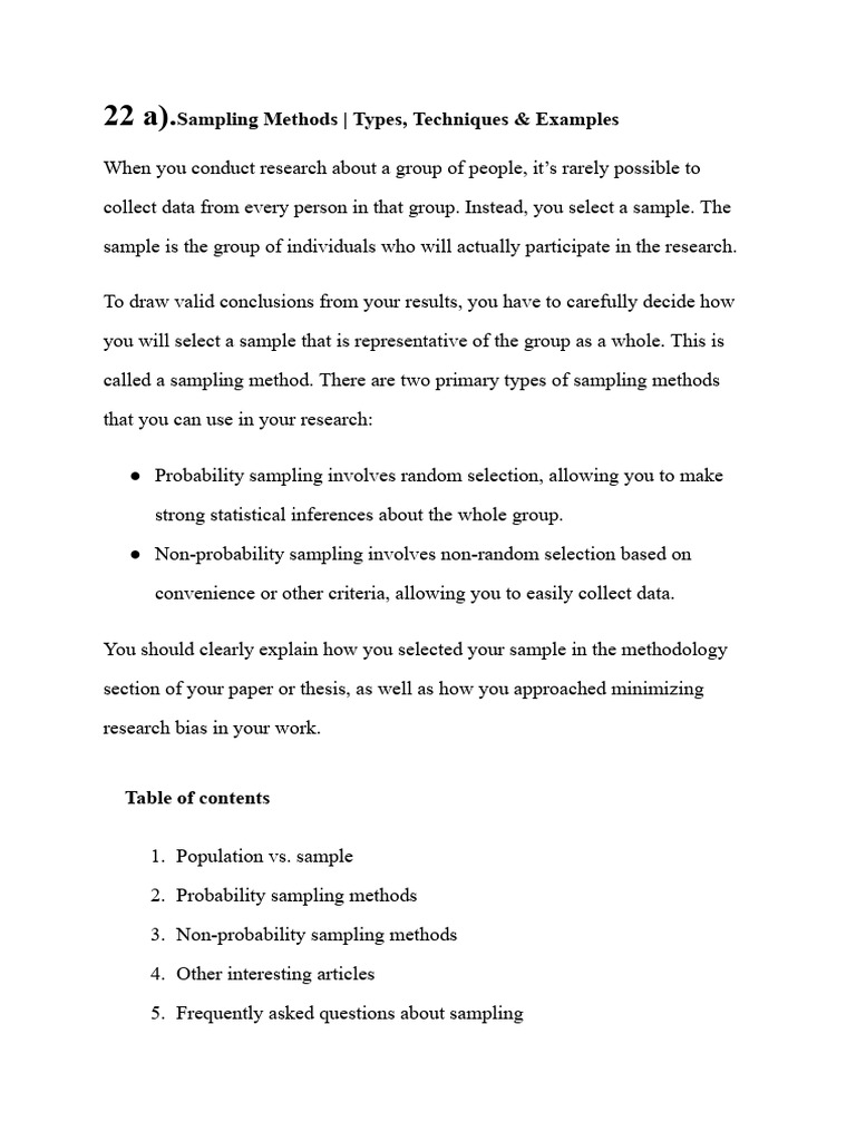 Research Methodology | PDF | Sampling (Statistics) | Hypothesis Research Methodology | PDF | Sampling (Statistics) | Hypothesis