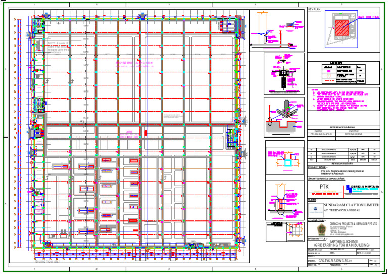PTK SCL El MB Ge GFC 03 Grid Earthing Main Building r3!03!07 2023 Grid ...
