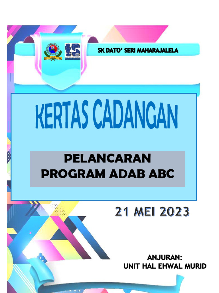 Kertas Kerja Pelncaran ADAB 23 24 | PDF