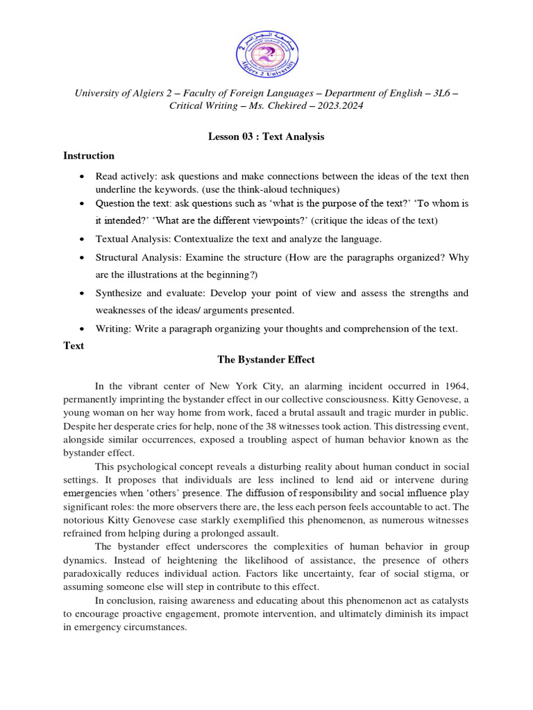 Lesson 03 | PDF | Human Communication | Cognitive Science