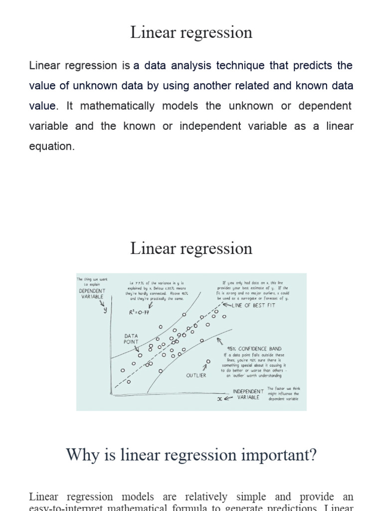 Understanding Linear Regression Basics | PDF | Logistic Regression ...
