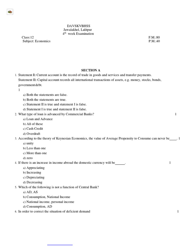 Week4 Questionpaper | PDF