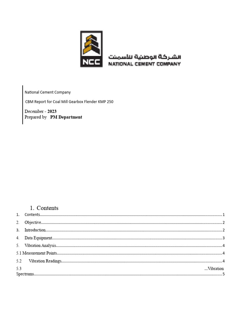 CBM Report: Flender KMP 250 Gearbox | PDF | Science & Mathematics ...