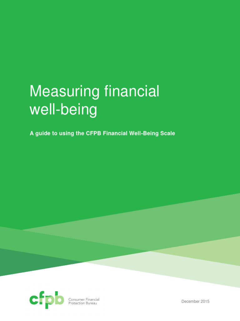 CFPB - Financial Well Being User Guide Scale | PDF | Survey Methodology ...