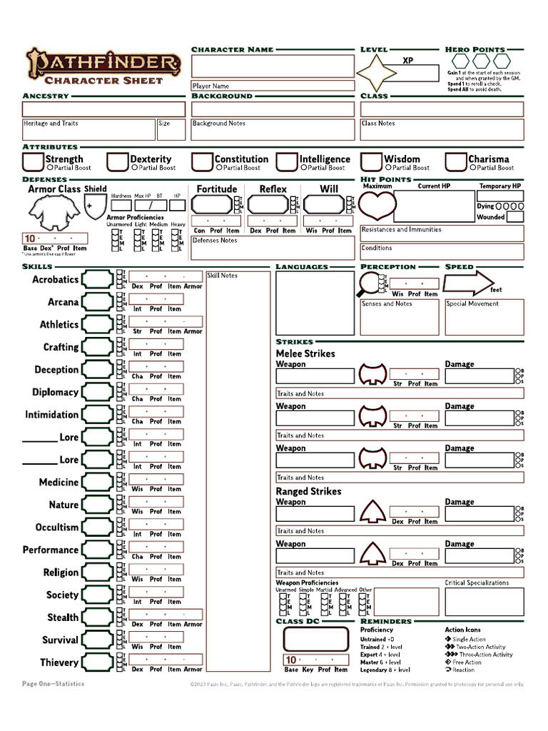 Character Sheet | PDF
