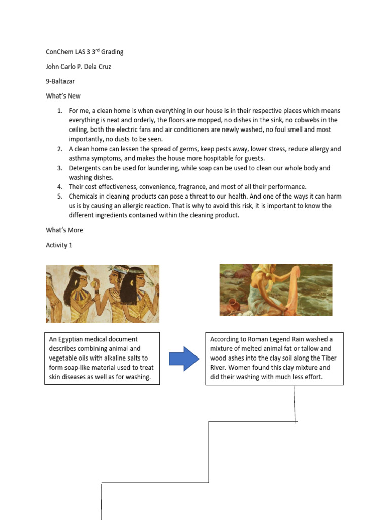 ConChem LAS 3 3rd Grading | PDF | Soap | Detergent
