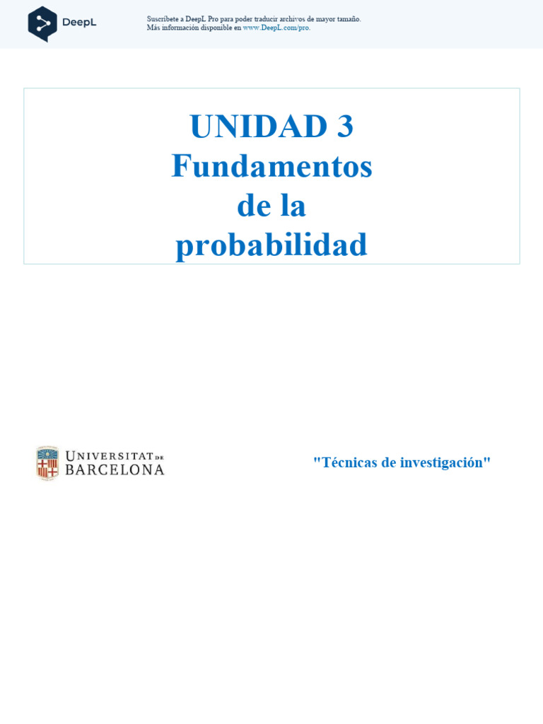 Unit 3 Probability Fundamentals (1) Es | PDF