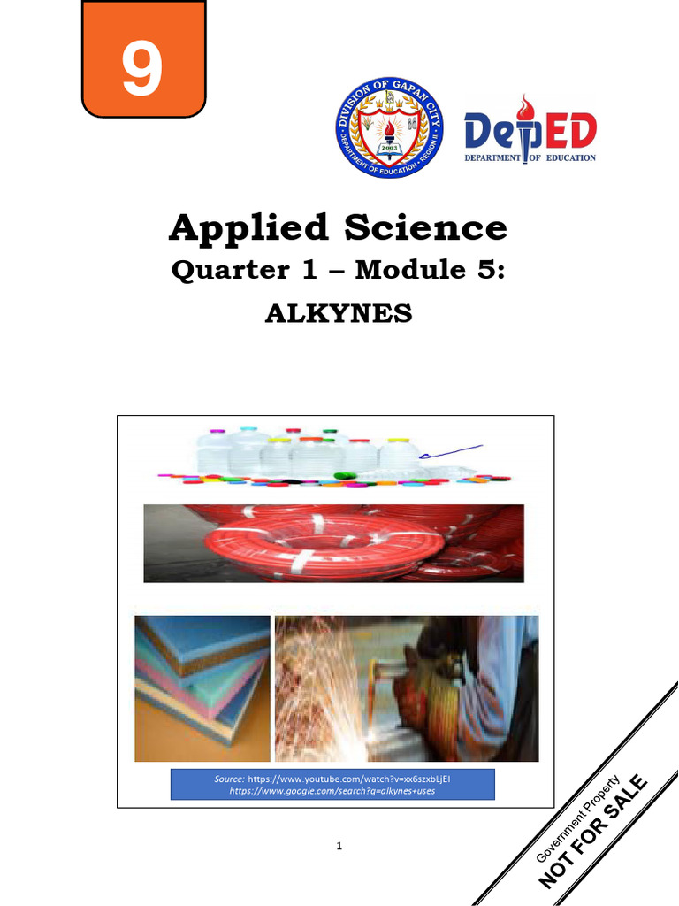 Final-Module 5-The Alkynes | PDF | Carbon Compounds | Chemical Substances