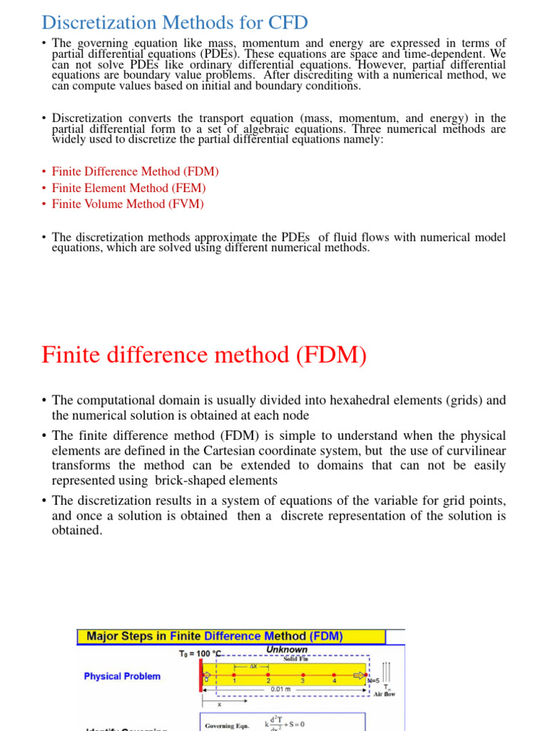 FInite Difference Method | PDF | Teaching Methods & Materials