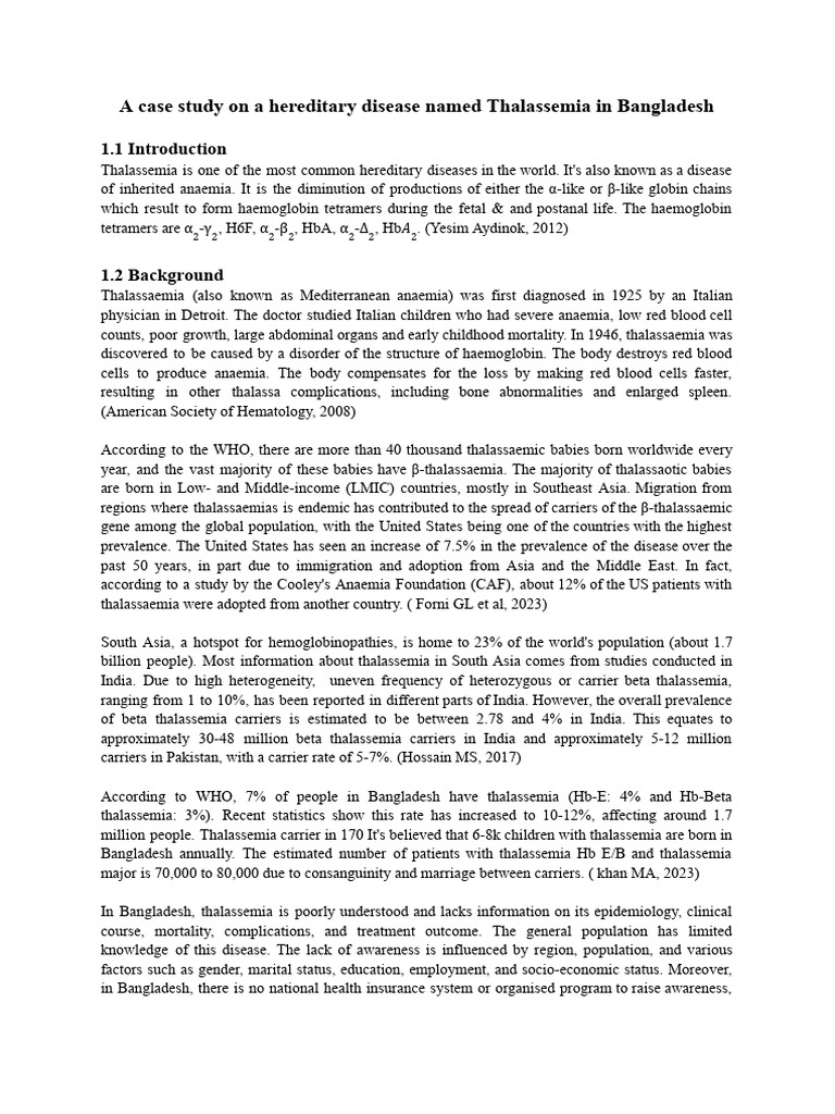 Thalassemia | PDF