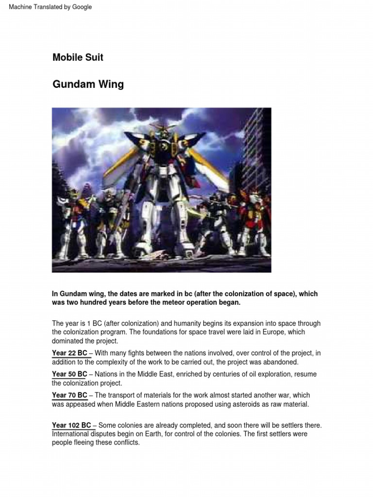 Gundam | Download Free PDF | Space Colonization