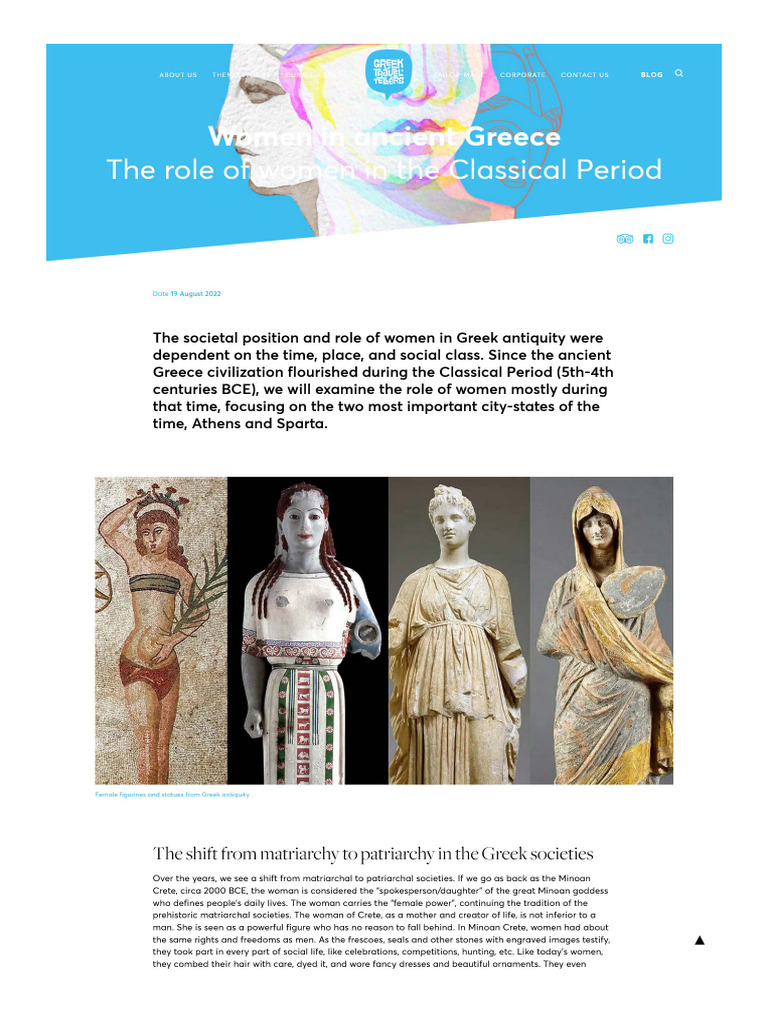 14 - Women in Ancient Greece - The Role of Women in The Classical ...