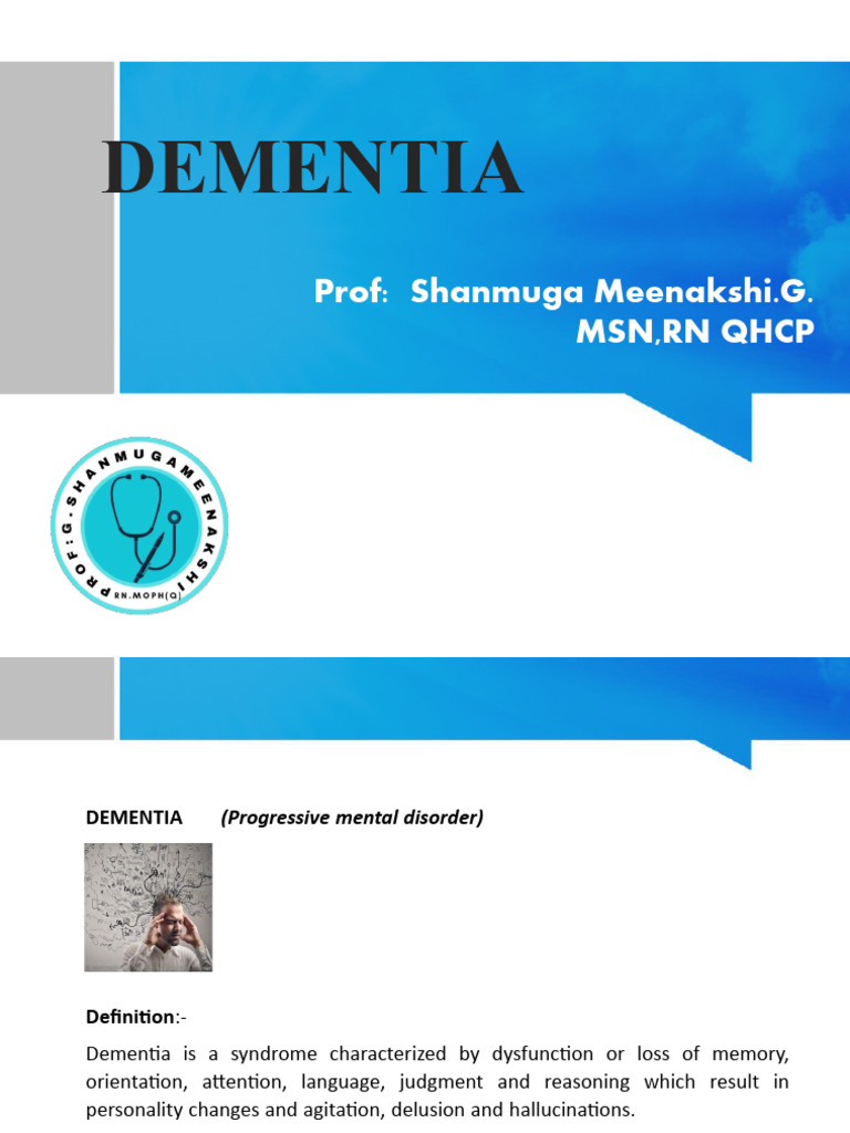 Dementia | PDF