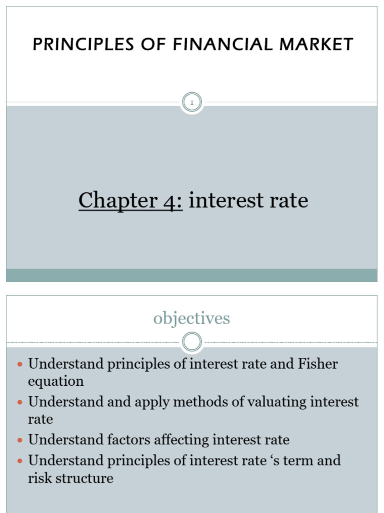 Chapter 5 - Interest Rate | PDF