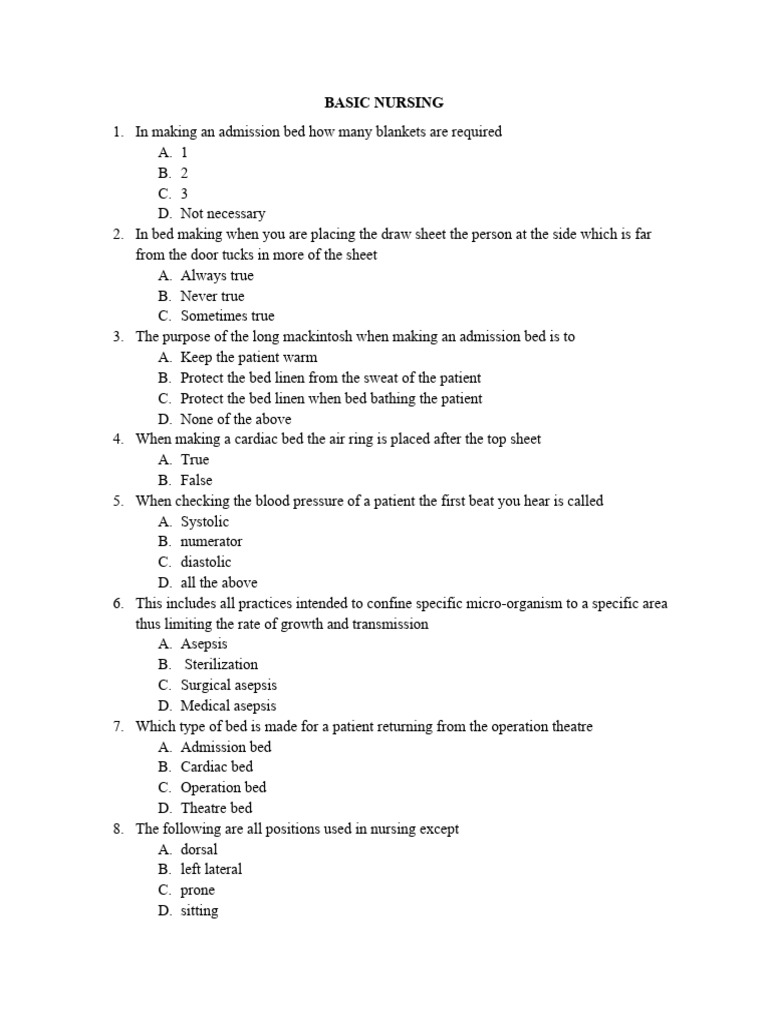 Basic Nursing | PDF