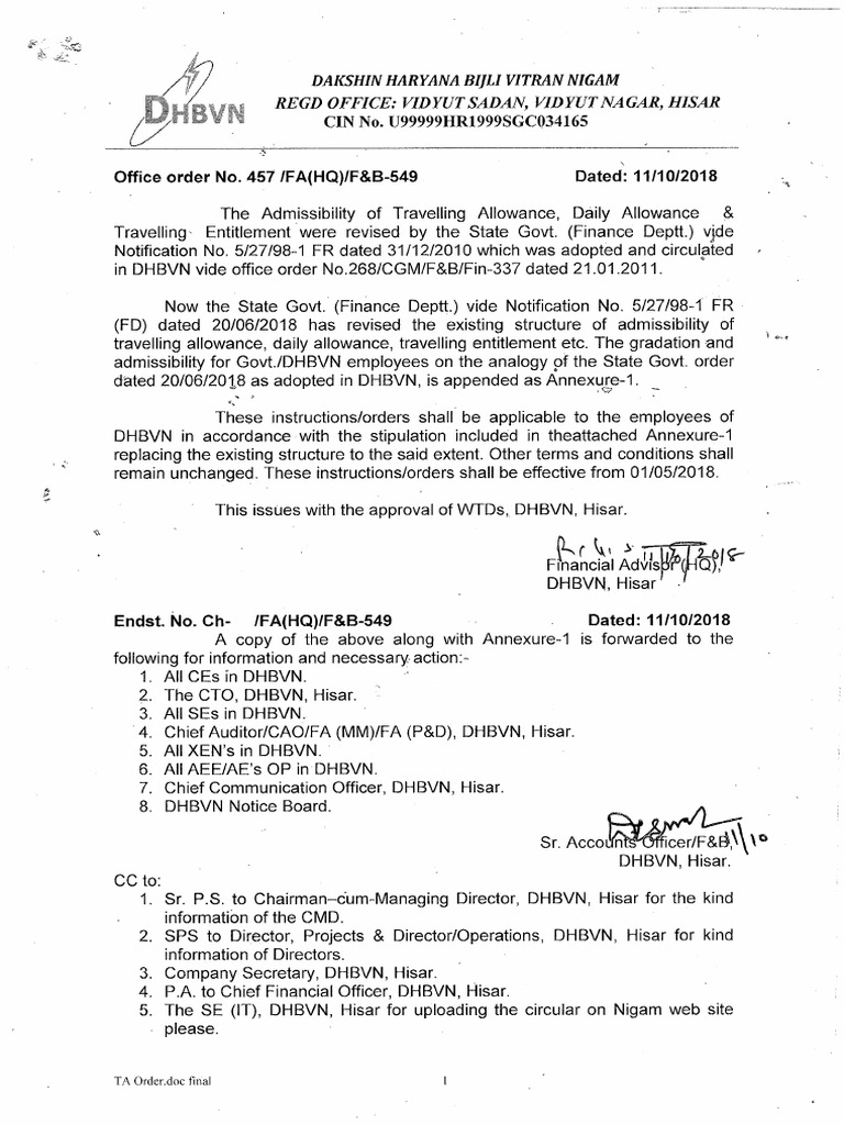 Revised Structure TA | PDF