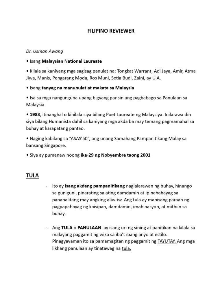 Filipino | PDF