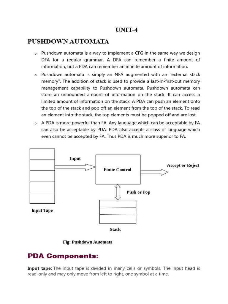 Flat Unit-4 | PDF | Computer Programming | Theory Of Computation Flat Unit-4 | PDF | Computer Programming | Theory Of Computation