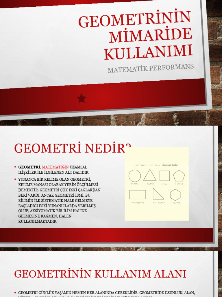 Geometrinin Mimaride Kullanımı | PDF