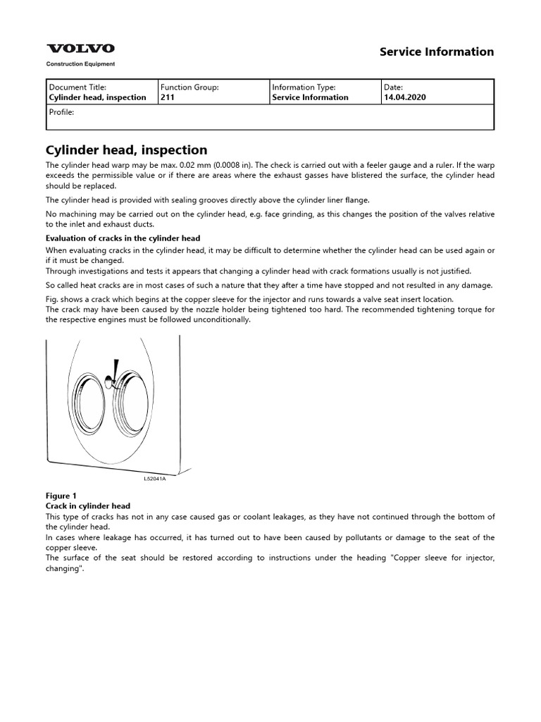 Cylinder Head Inspection Guidelines | PDF | Home & Garden | Computers