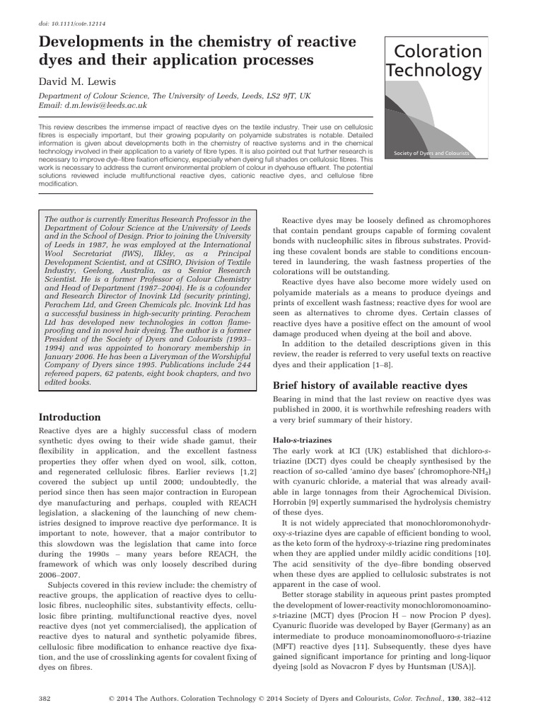 Reactive Dye | PDF