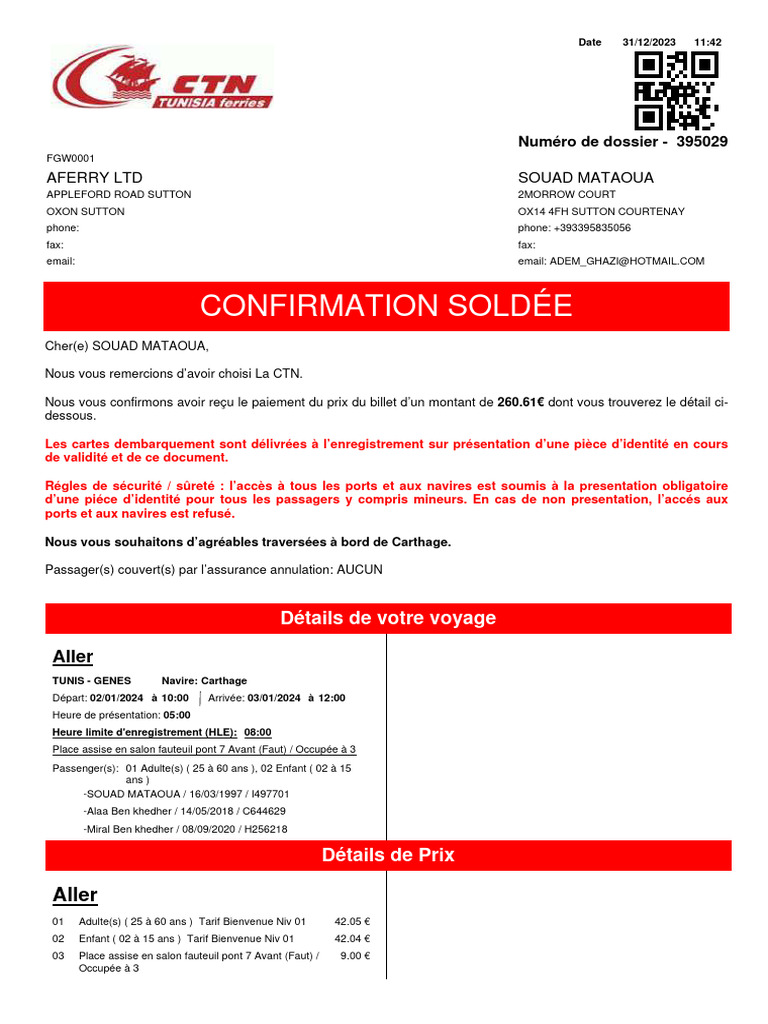 Confirmation | PDF