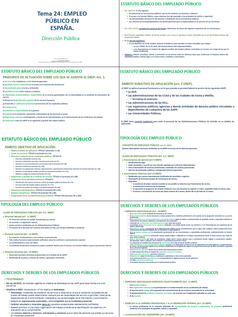 Juridico - 4 - EBEP, Convenios, Presupuestos y LSI | PDF