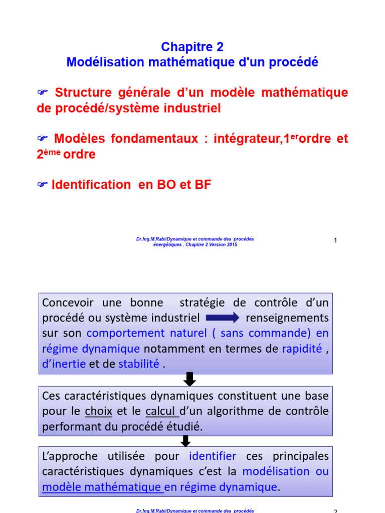 Chapitre2 (Rég GTE 1A) | PDF