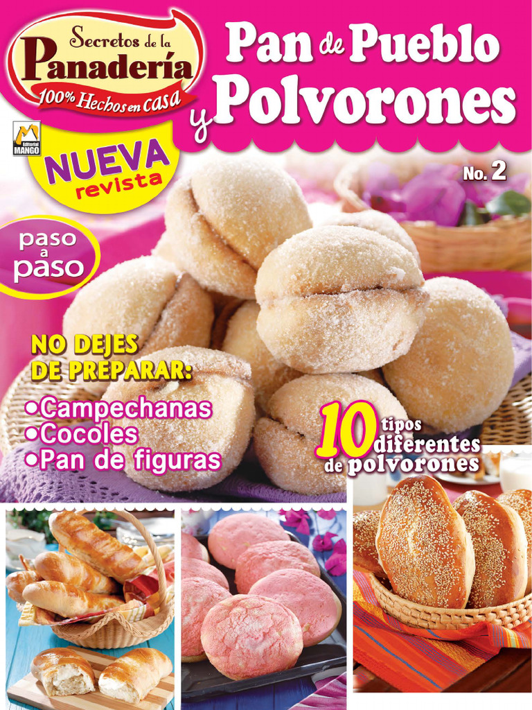 Secretos de La Panaderia 2 - Pan de Pueblo y Polvorones | PDF | Panes | De masa fermentada