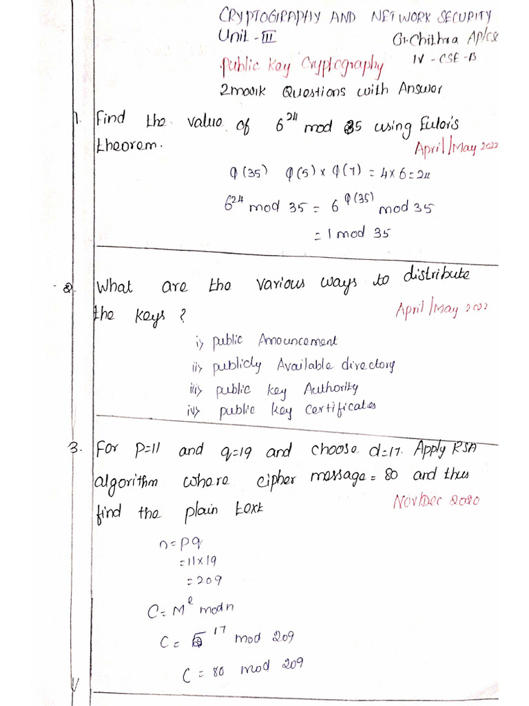 Unit 3 2 Marks | PDF