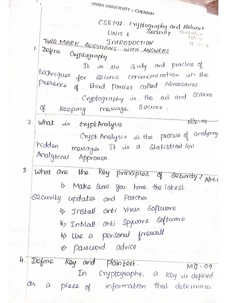 Unit 1 2 Mark Questions | PDF