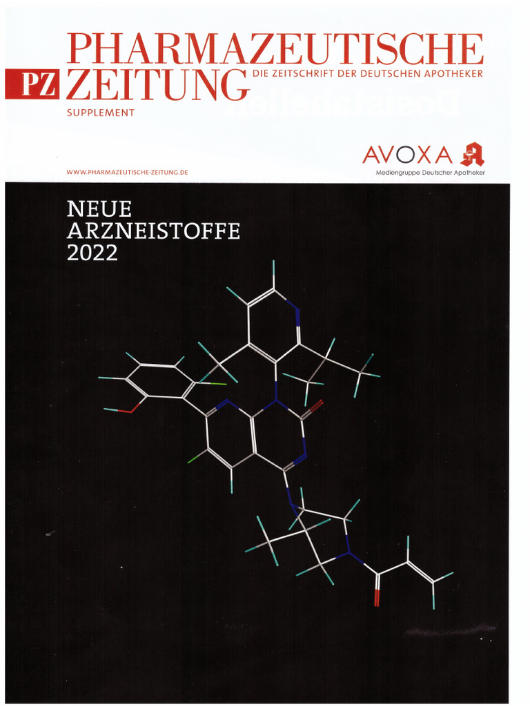 PZ-Supplement Neue Arzneistoffe 2022 | PDF