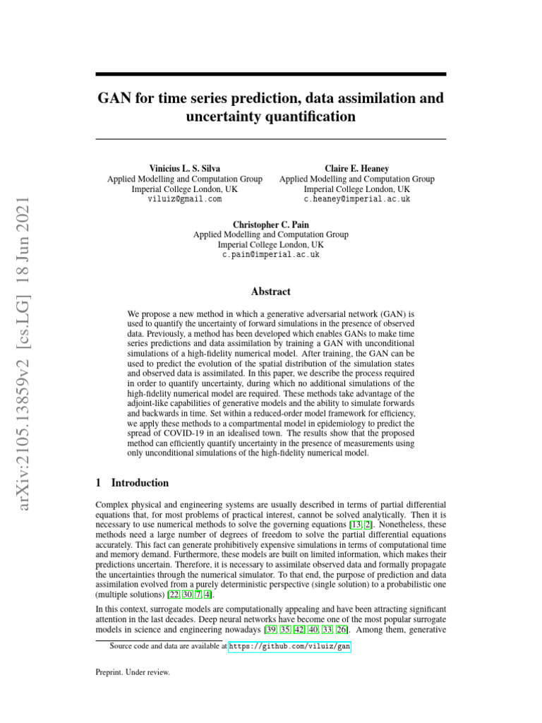 GAN For Time Series | PDF | Principal Component Analysis | Computer Simulation