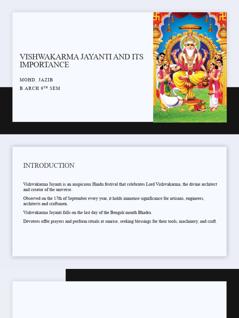 Vishwakarma Jayanti | PDF | Architect | Divinity