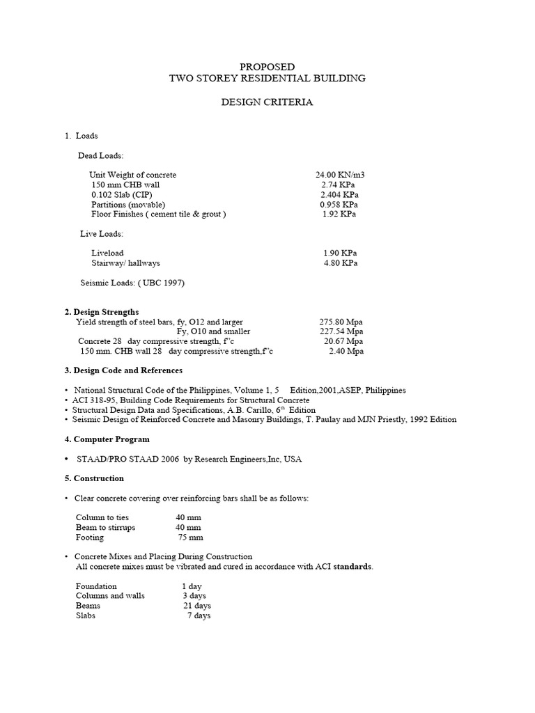 Structural Specification - Titus.03 | PDF | Concrete | Real Estate