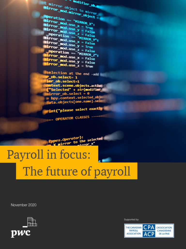 CPA Future of Payroll FINAL DRAFT (Web) | PDF | Outsourcing | Payroll Tax