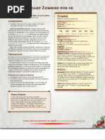 Enhanced Zombie Stat Block for 5e | PDF | Zombies
