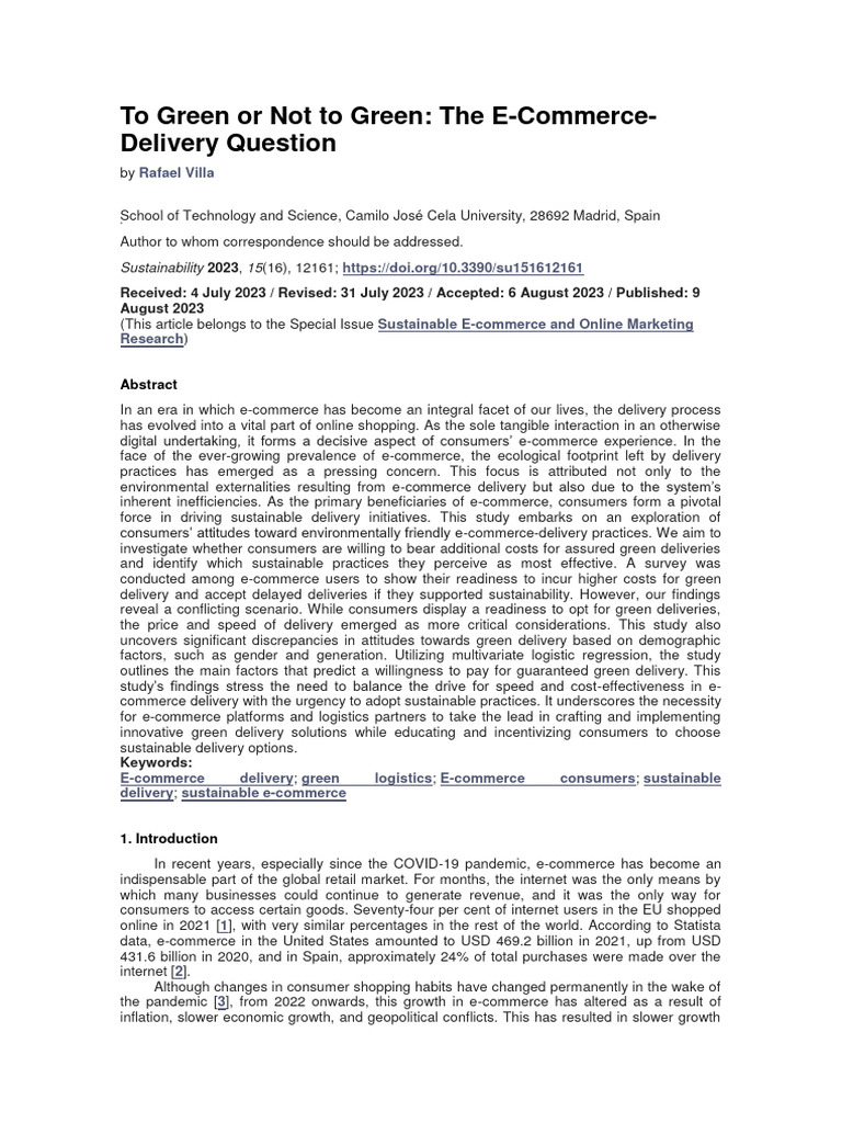 To Green or Not To Green | PDF