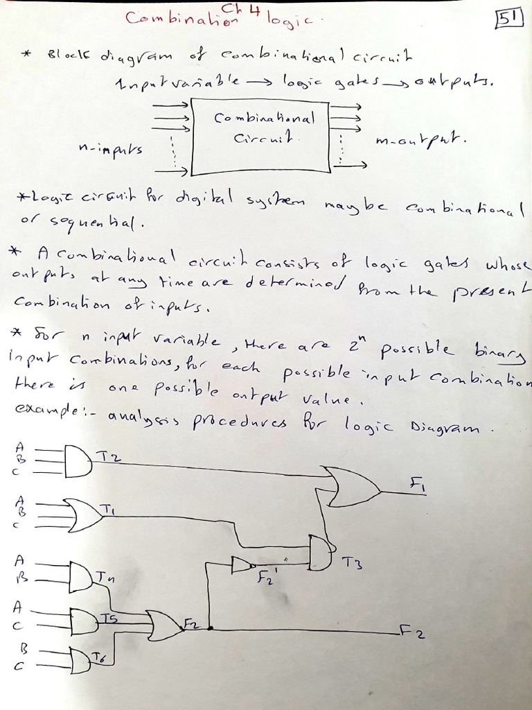 Chapter 4 Combinational Logic Part 1 | PDF