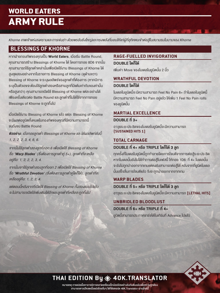 World Eaters Index 10th (TH) | PDF