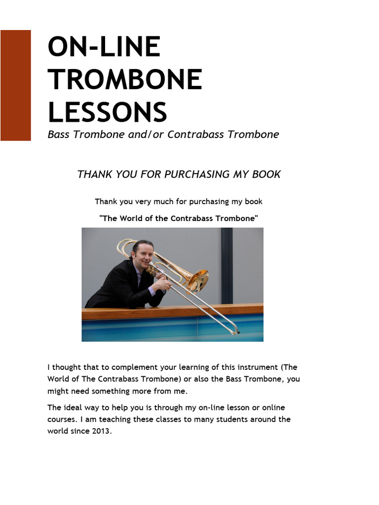 On-Line Contrabass Trombone | PDF