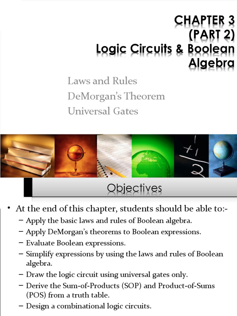 Chapter 4 - Boolean Algebra-PART2 | PDF | Boolean Algebra | Teaching Mathematics