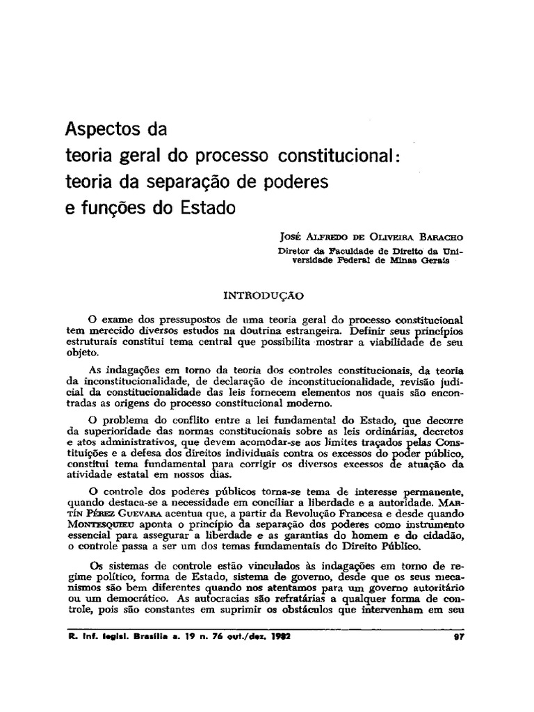 Aspectos Da Teoria Geral Do Processo Constitucional - Teoria Da ...