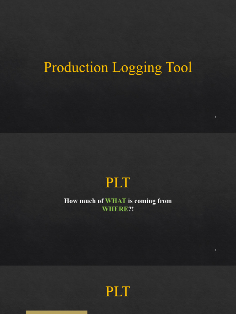 Production Logging Tool | PDF